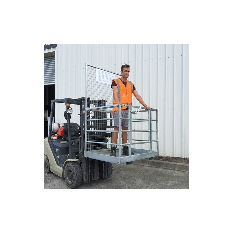 Arrow Warehousing | Forklift Access Safety Cage