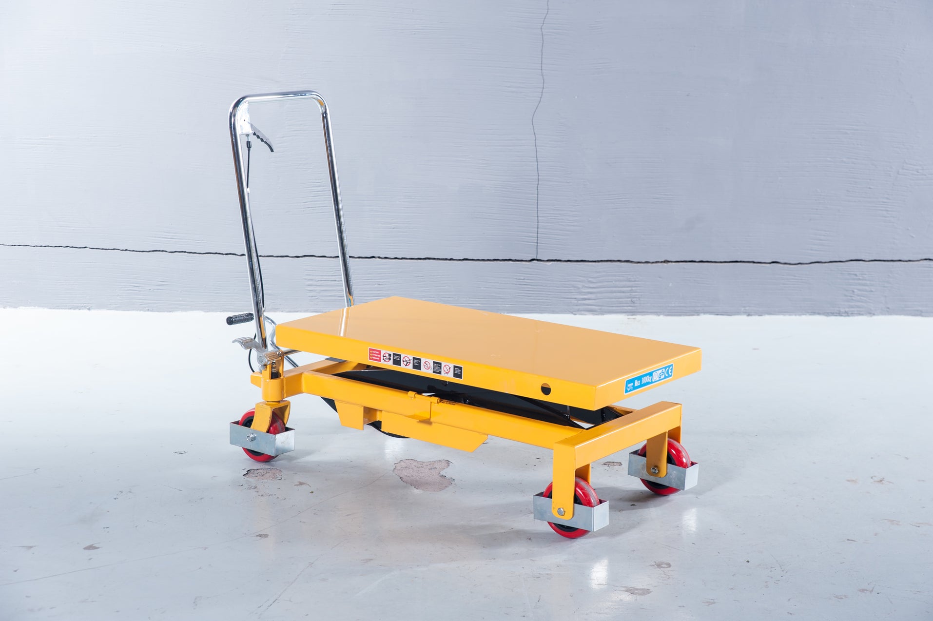 Mobile Hydraulic Scissor Lifter Platform Trolley 300kg | Arrow Warehousing