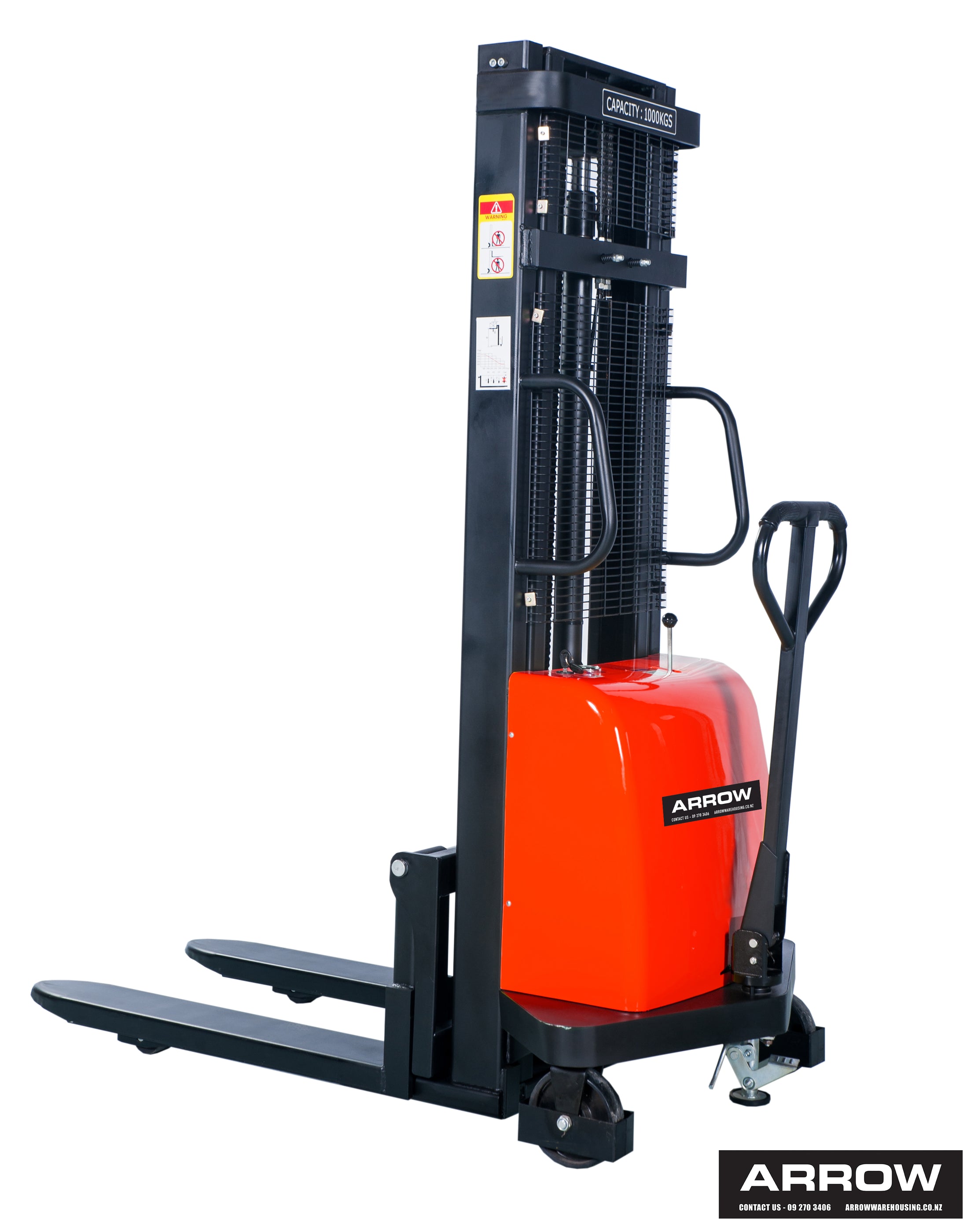 Arrow Warehousing | Electric Lift Hand Stacker Truck 3.0m